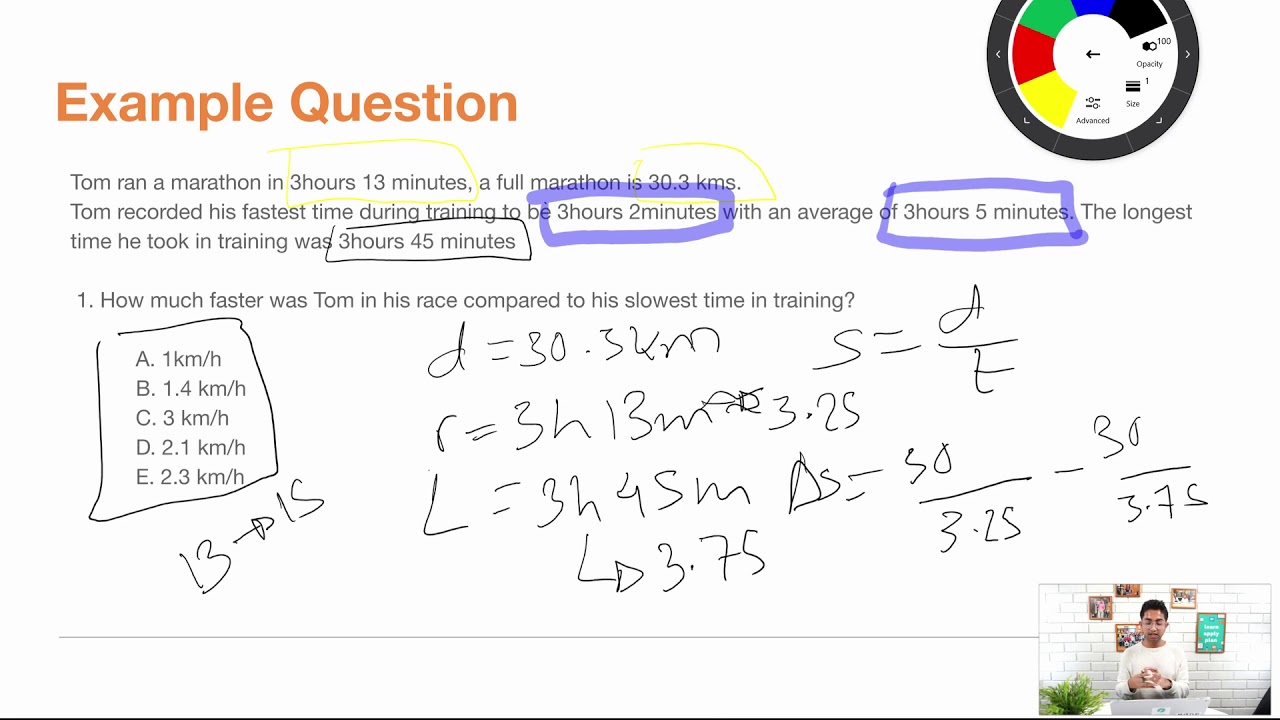 UCAT Quantitative Reasoning Algebra Worked Example YouTube
