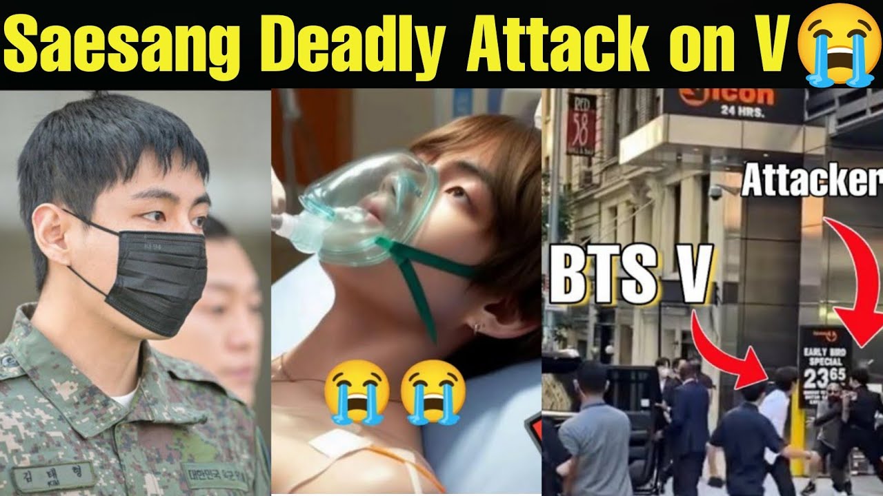 Serious Attack by Saesang on BTS V 😭 Taehyung Attacked by Hater Saesang ...