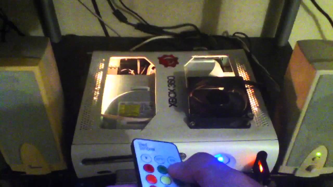 Xbox 360 Fan Mod And Smart Led Storm V2 - YouTube