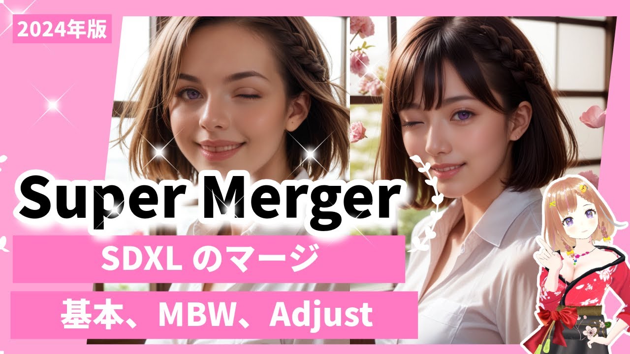 【AI画像生成】チェックポイントのマージ Super Mergerを使ってSDXL Ponyモデルをマージする - YouTube