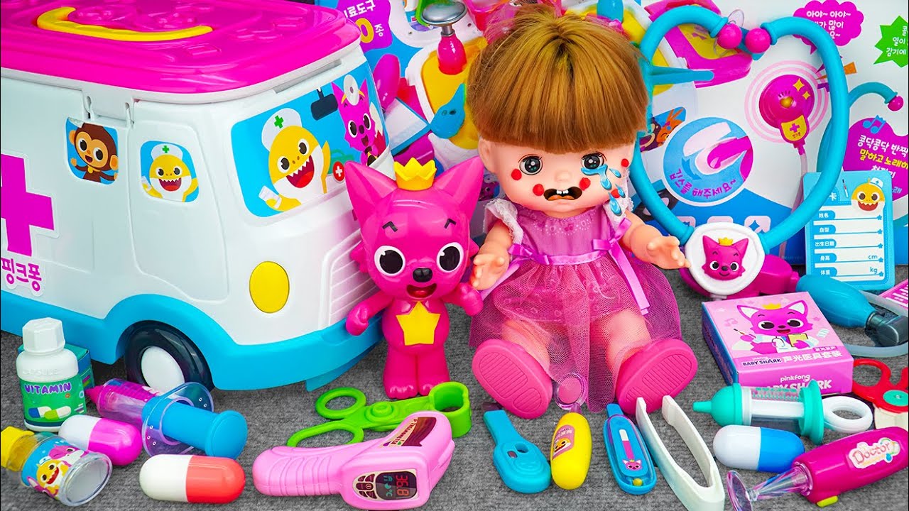 90 Minutes Satisfying with Unboxing Cute Pinkfong Doctor Collection ...