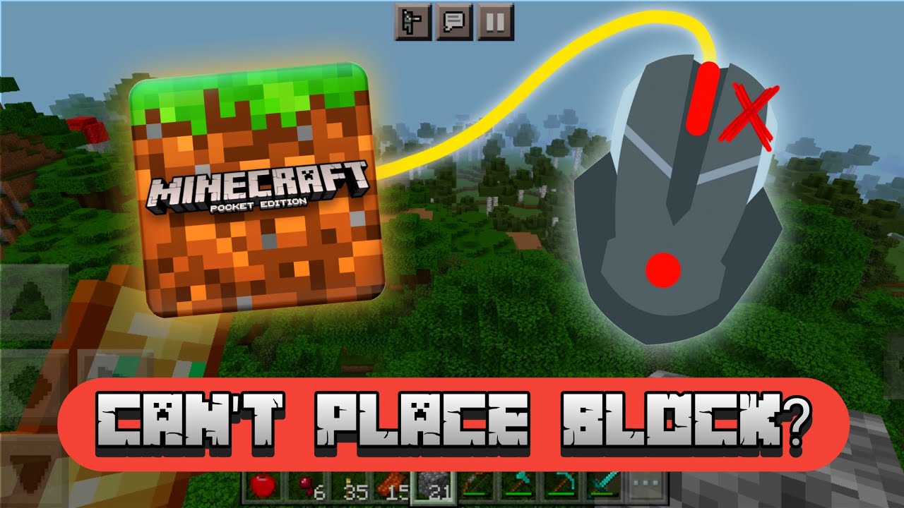 Minecraft PE Mouse Right Click Not Working? PROBLEM SOLVED! 💡 - YouTube