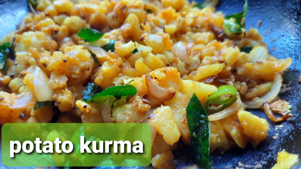 బంగాళాదుంప ఫ్రయి //potato fry/potato kurma/just 5minutes - YouTube