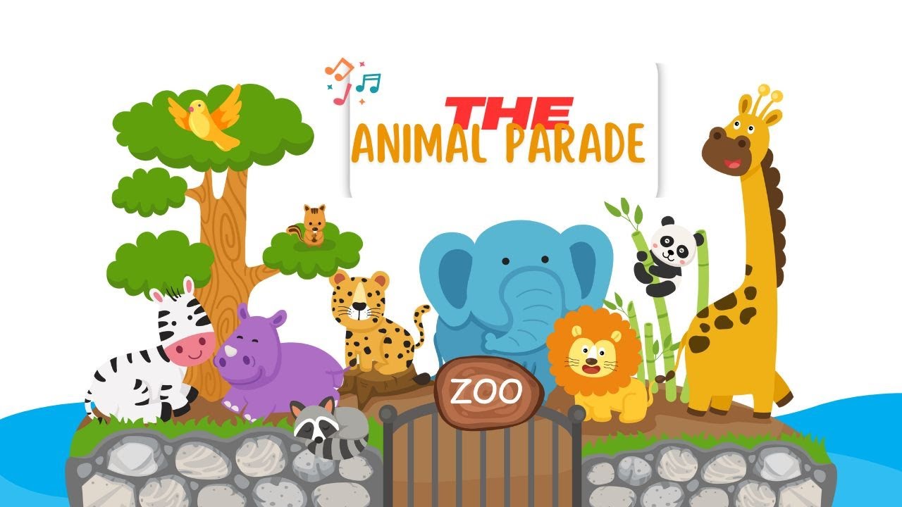 The Animal Parade | Fun Action Song for Kids! 🦁🐘🎵 - YouTube