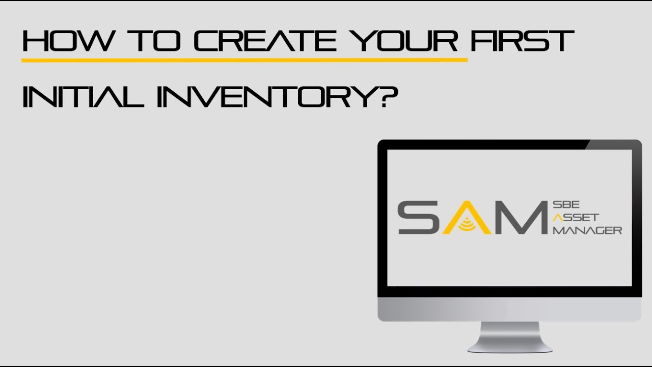 How to create your first initial inventory? - YouTube