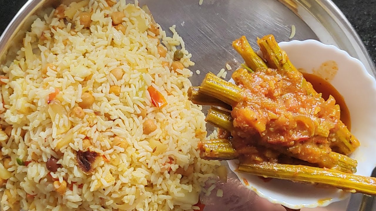 Chana Rice With Munga Sabji-Pregnancy Ke Liye Khana-Pregnancy Dish ...