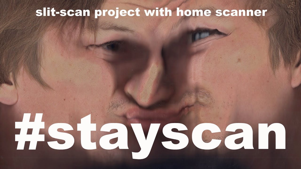 Slit-scan with home scanner | #stayscan - YouTube