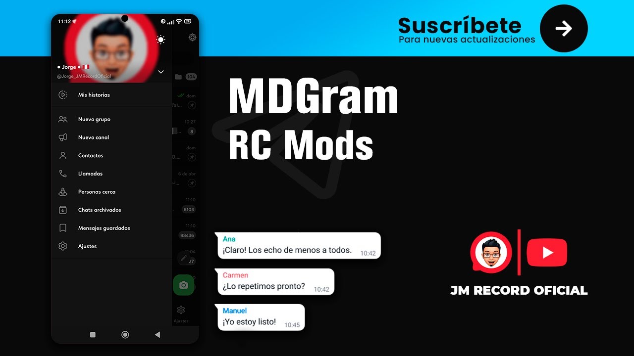 🆙 NUEVO MDGRAM Messenger v20.5F (RC Mods)📢 TELEGRAM CON ESTILO MATERIAL DESING ULTIMA VERSION ...