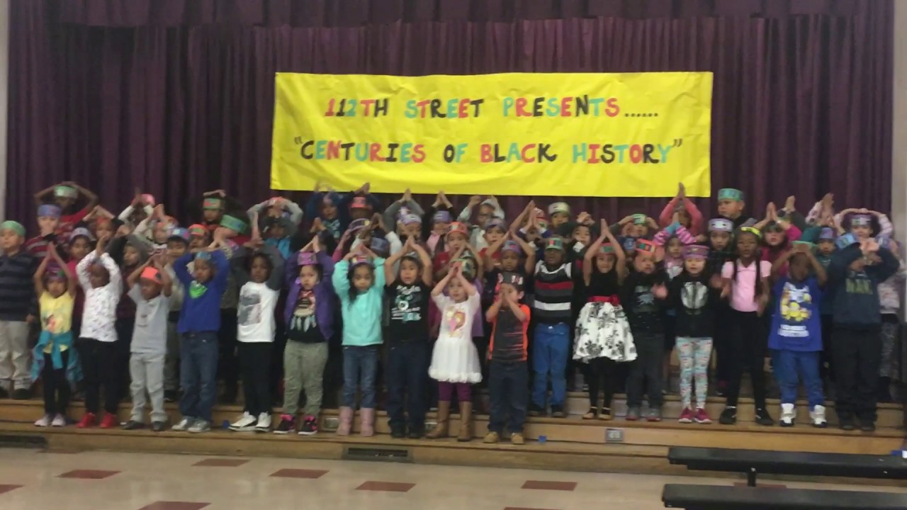 112th street elementary, black history show 1017 - YouTube