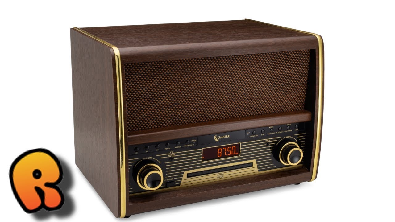 Unboxing & Review! ClearClick Retro Radio, CD, Bluetooth, etc! Record ...