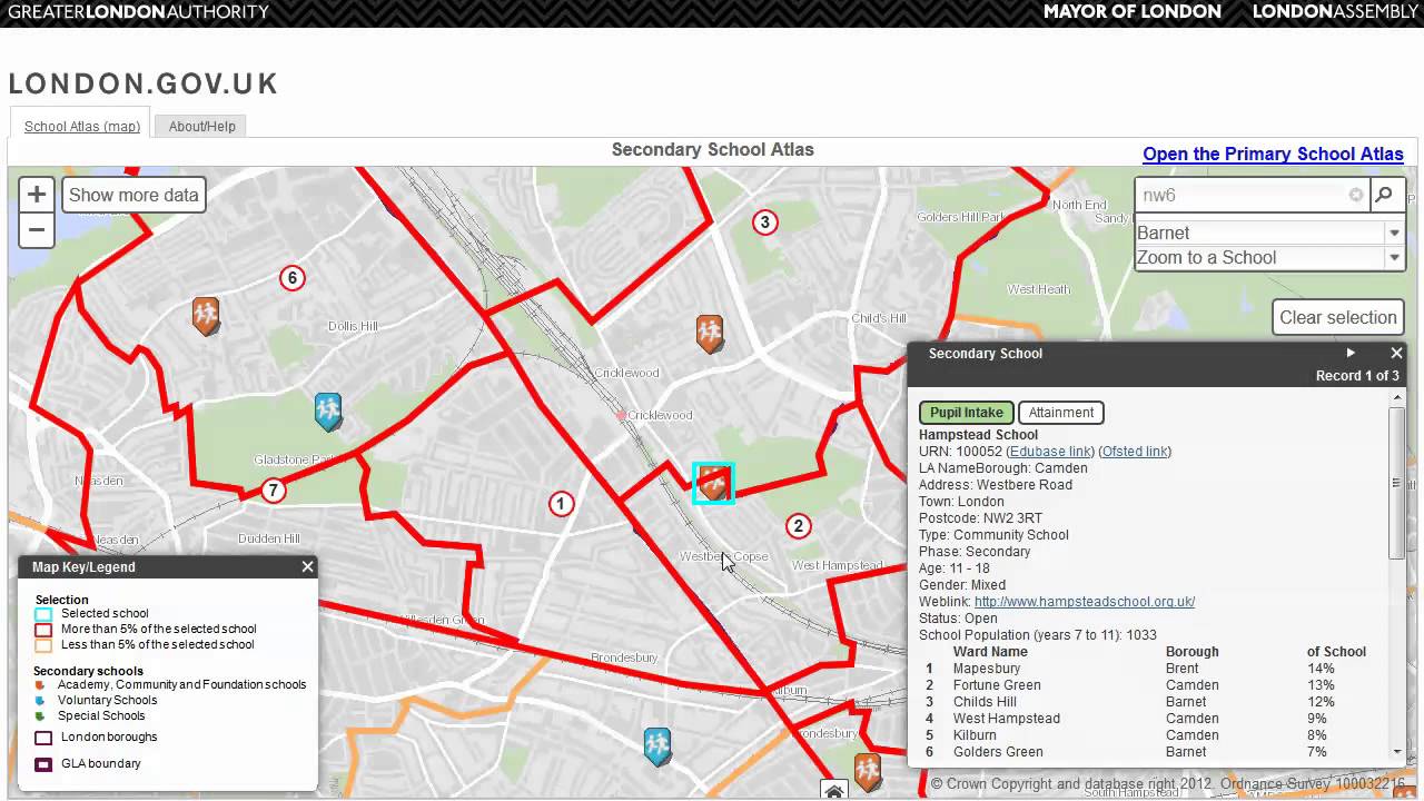 London Schools Atlas 'How To' Guide - YouTube