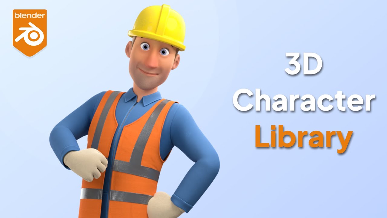 Blender - 3D Character Construction in Disney style (UI Kit Library ...