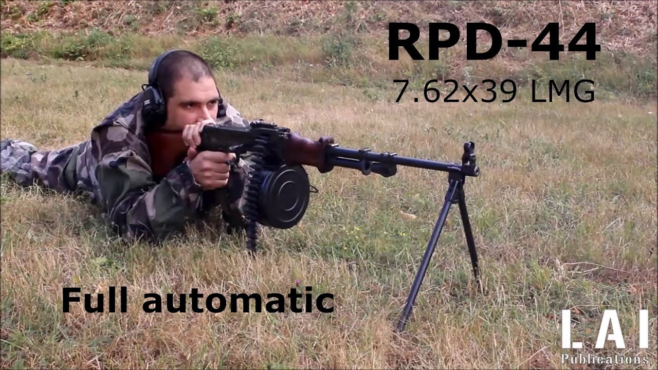 RPD-44 (Radom) : automatic shooting - YouTube
