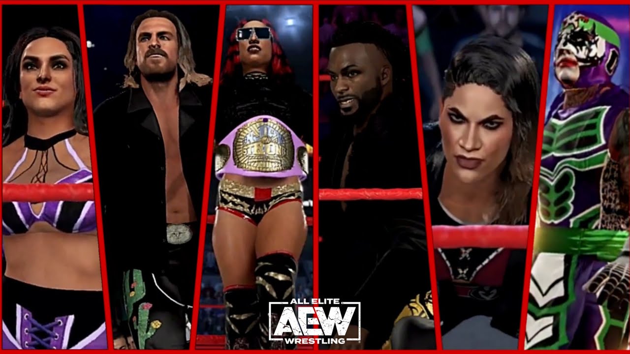 WWE 2K24 AEW CAW PREVIEW - YouTube
