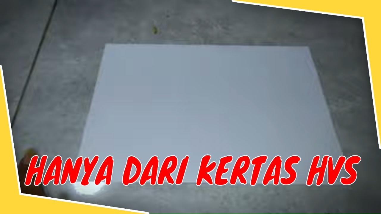 ide kreatif dari kertas hvs#kreatif kerajinan dari krtas hvs - YouTube