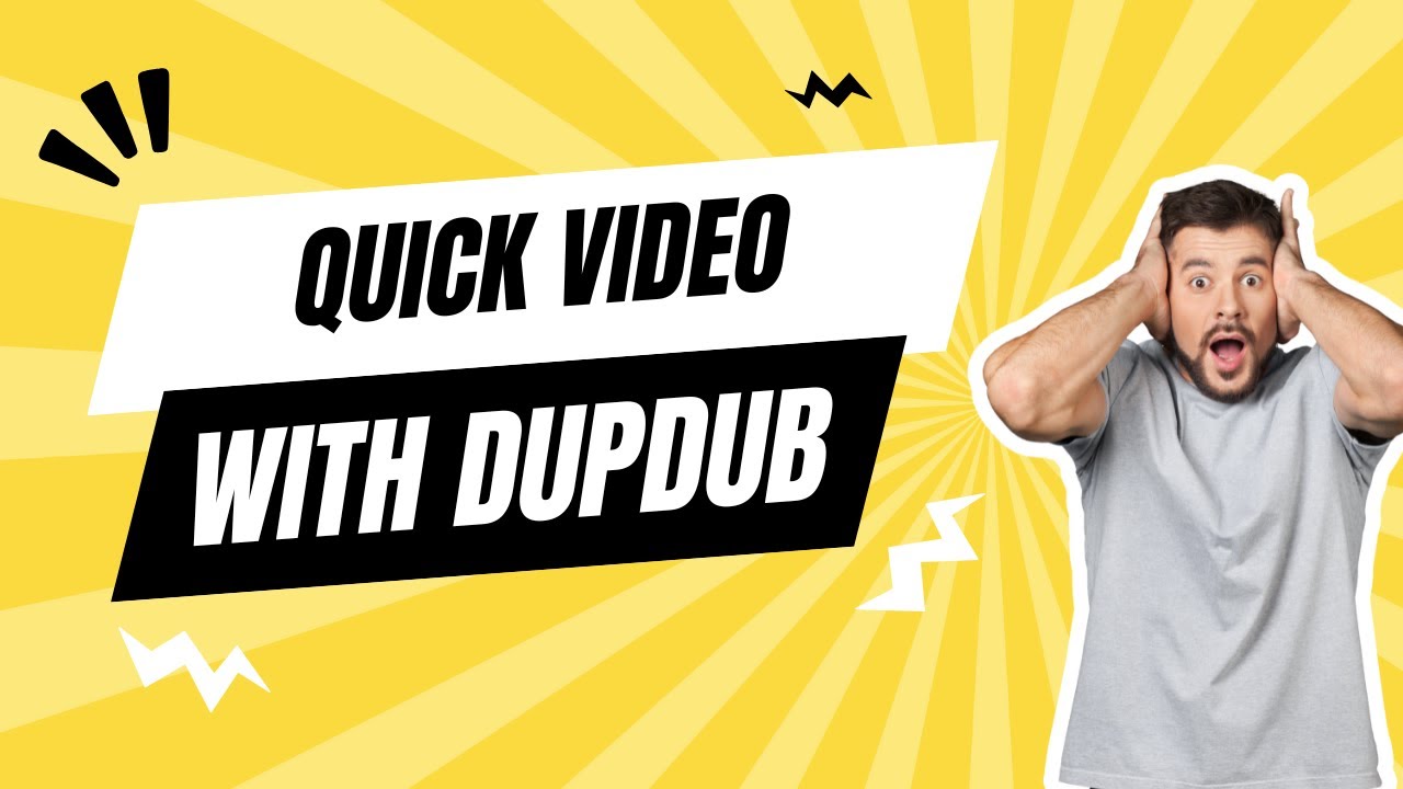 How to Edit Videos Super Quickly with DupDub - YouTube