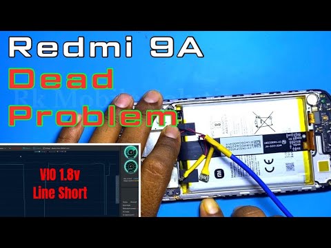 Redmi 9a Dead Problem 💀 VIO 1.8v Line Short | Redmi 9a dead solution ...