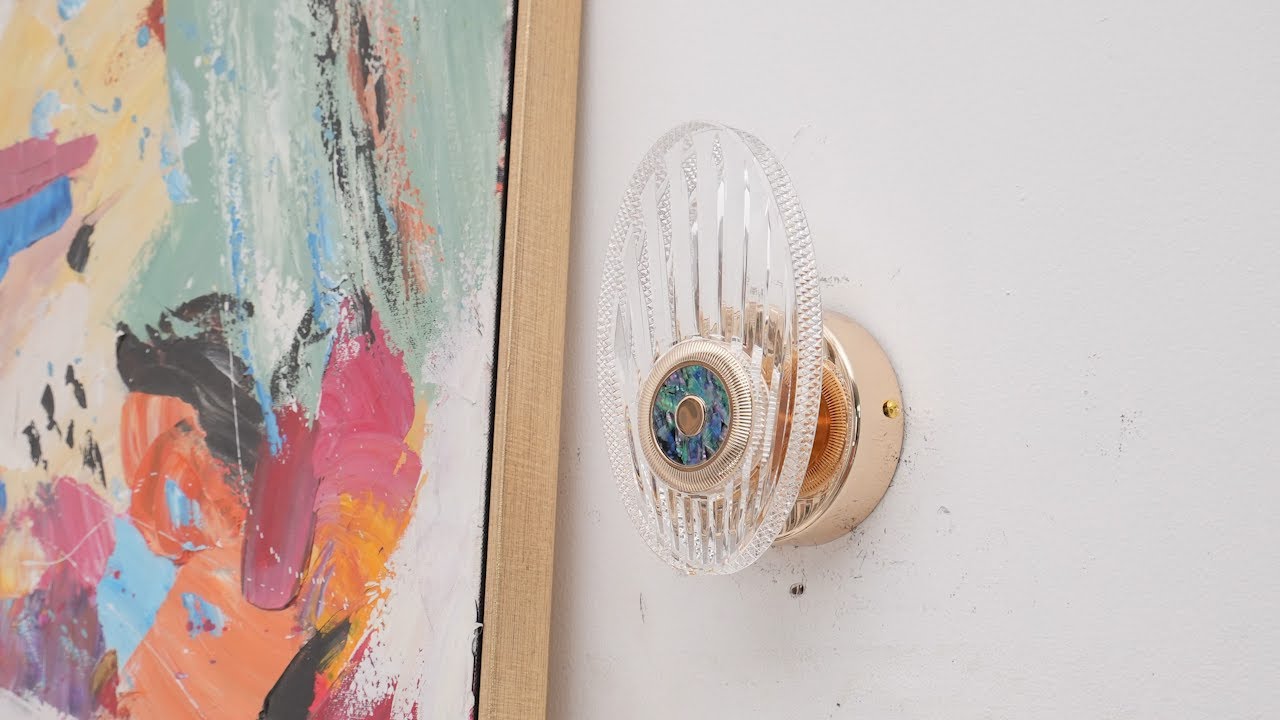 Feather Crystal Wall Lamp - YouTube