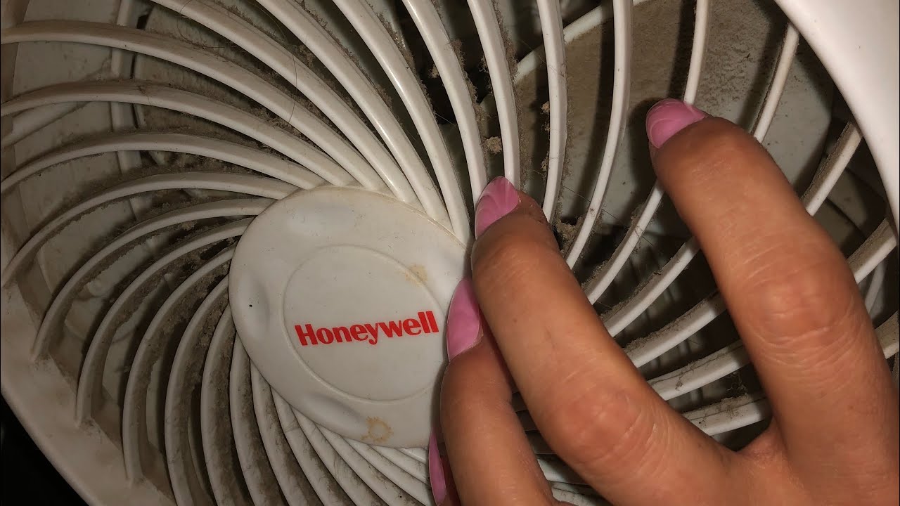 Tapping + scratching dirty dusty 😳🫢🤮fan 1 minute ASMR - YouTube