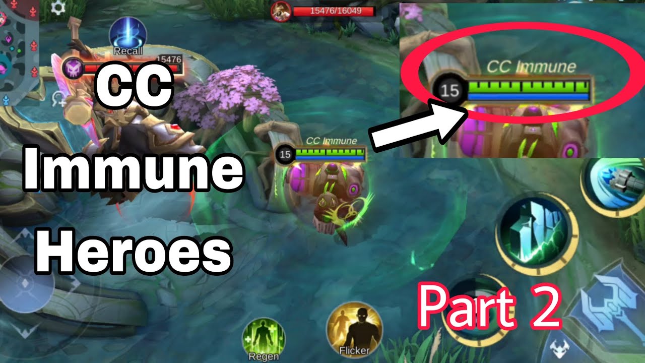 The Heroes Who Have CC Immune Skills Part 2 #mobilelegends #games - YouTube