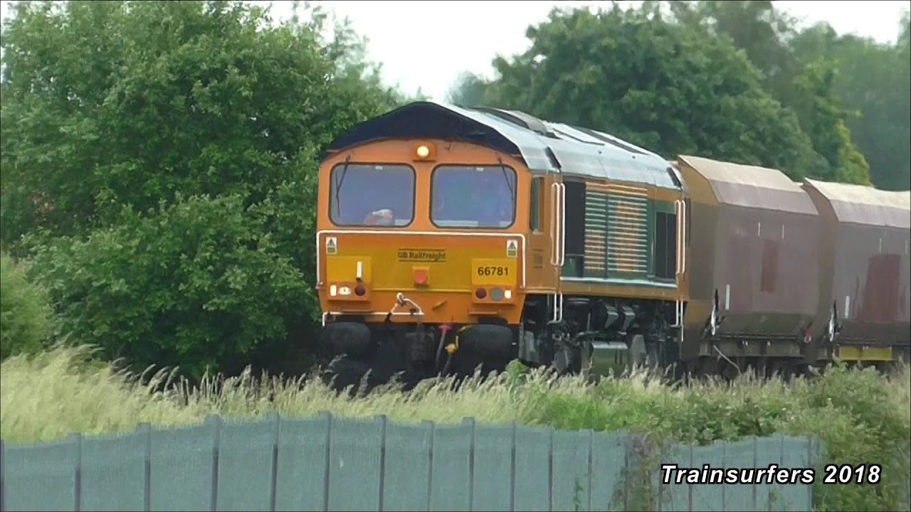 GBRf Class 66 No. 66781 on 6J46 Peak Forest - Salford Hope St on 04.06. ...