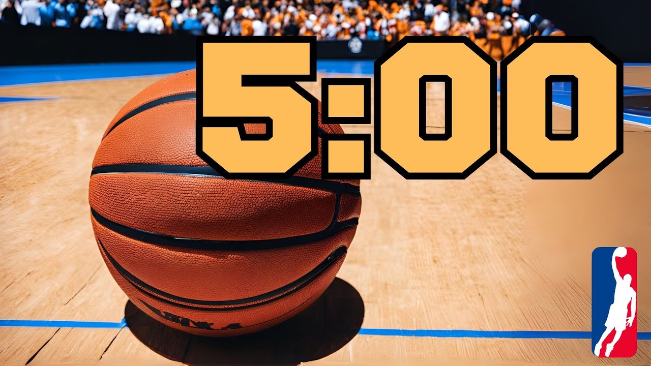 5 Minute Basketball Timer - No Music No Alarm - Five Min NBA & March ...