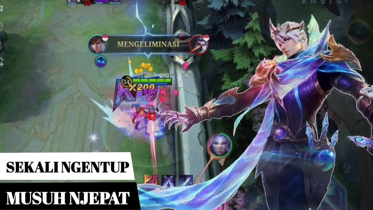 TOP 1 GUSION BERAKSI MUSUH AUTO NGECIRR - SUGEG O.F - YouTube