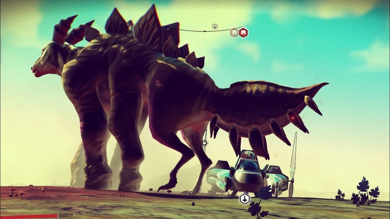 No Man's Sky - Biggest Animal - Giant Creature Herd - YouTube