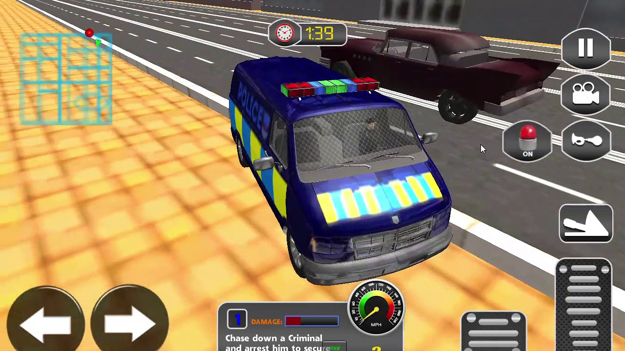 Police Mini Bus Crime Pursuit 3D - YouTube