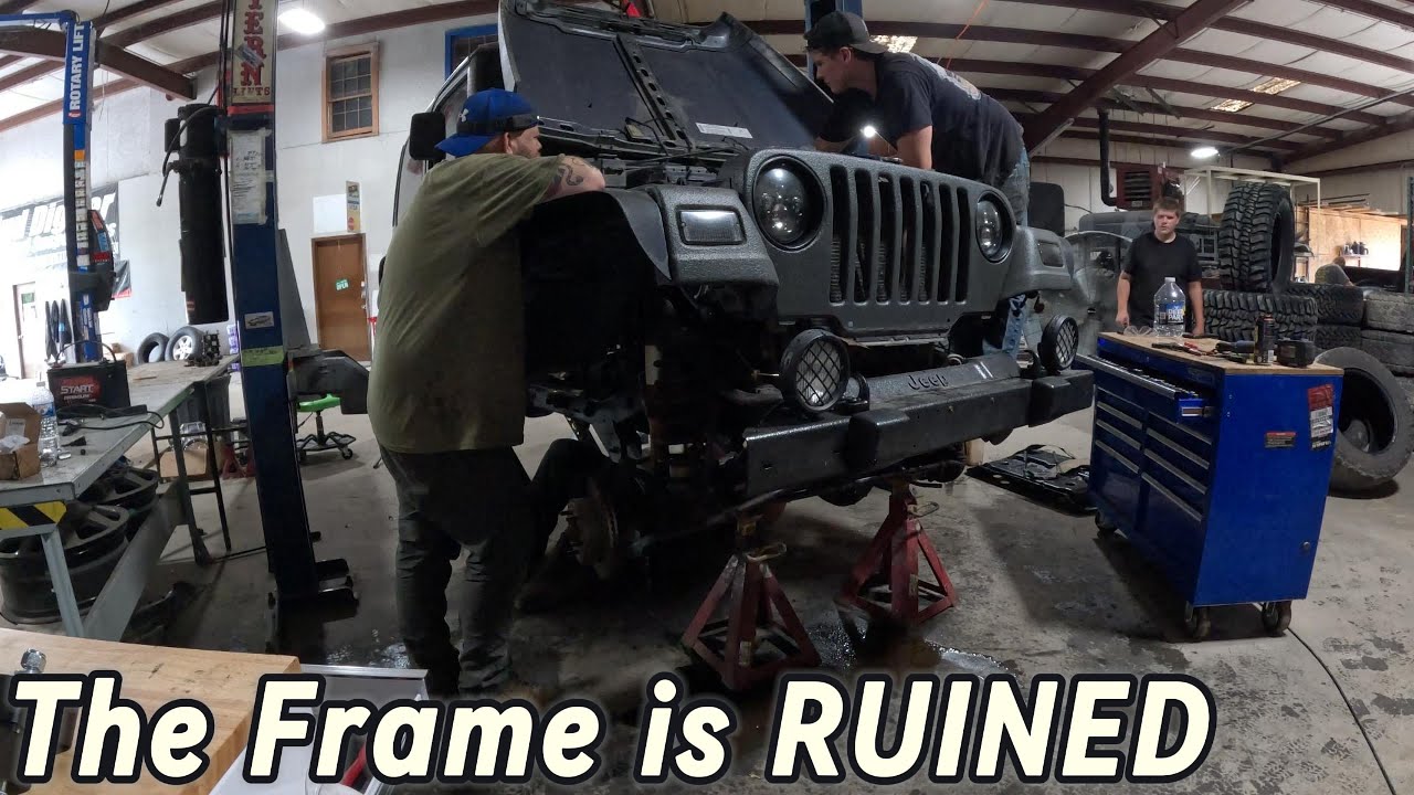 Full Frame Replacement on a Jeep Wrangler TJ Ep.1 - YouTube