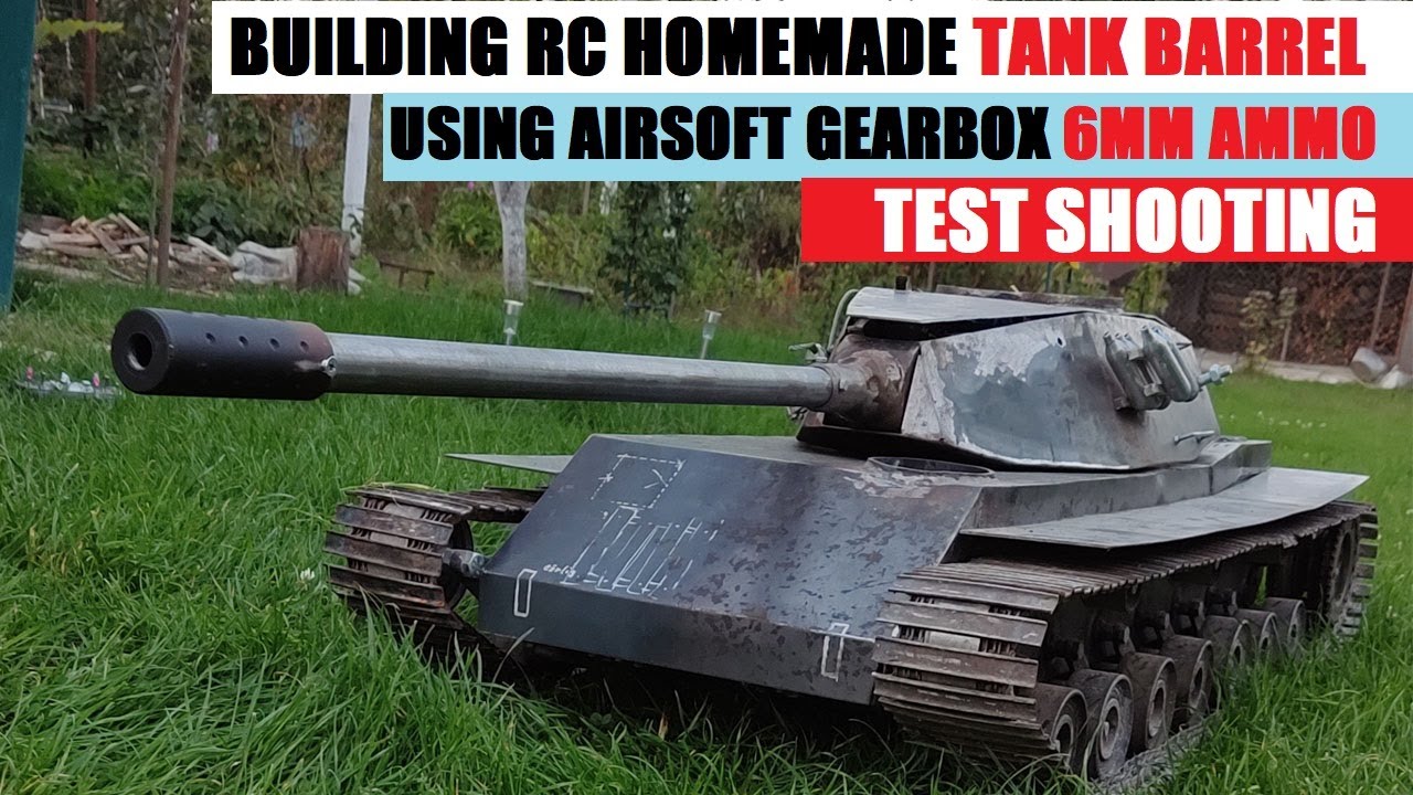 Building the tank cannon barrel and shooting mechanism for homemade rc ...