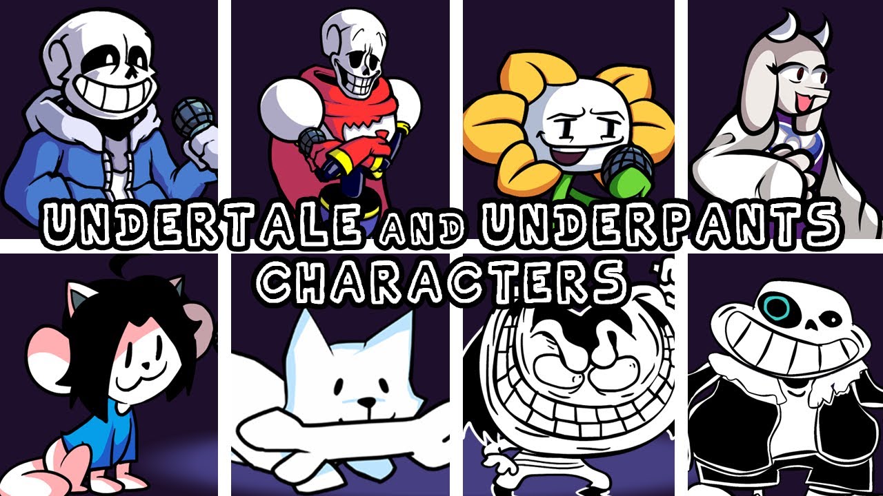 FNF Atrocity but Every Turn UNDERTALE and UNDERPANTS Character Sings It ...