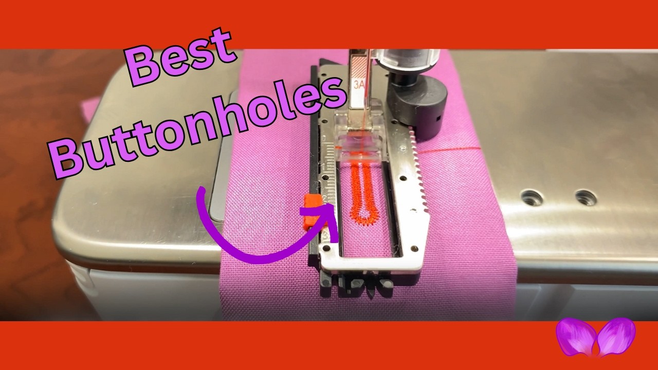 How to Sew Buttonholes - Bernina 3A Foot Buttonhole Guide - YouTube