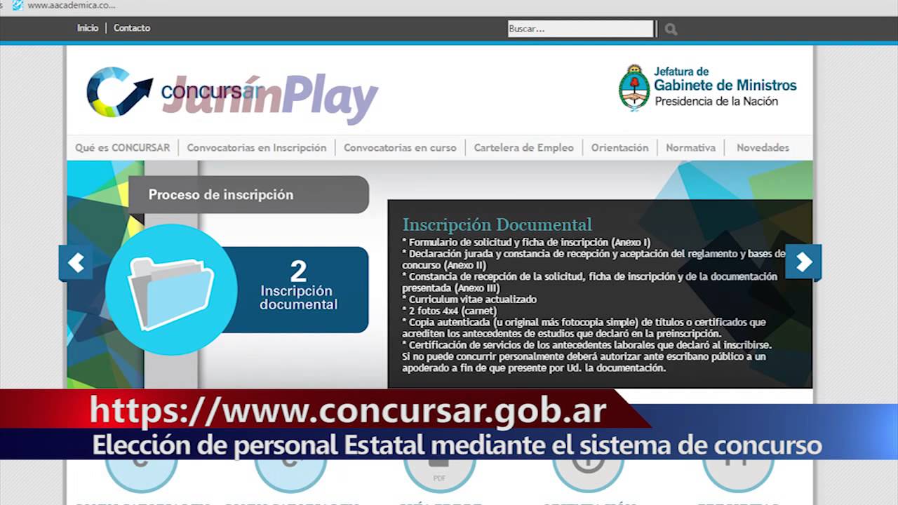 www.concursar.gob.ar - YouTube