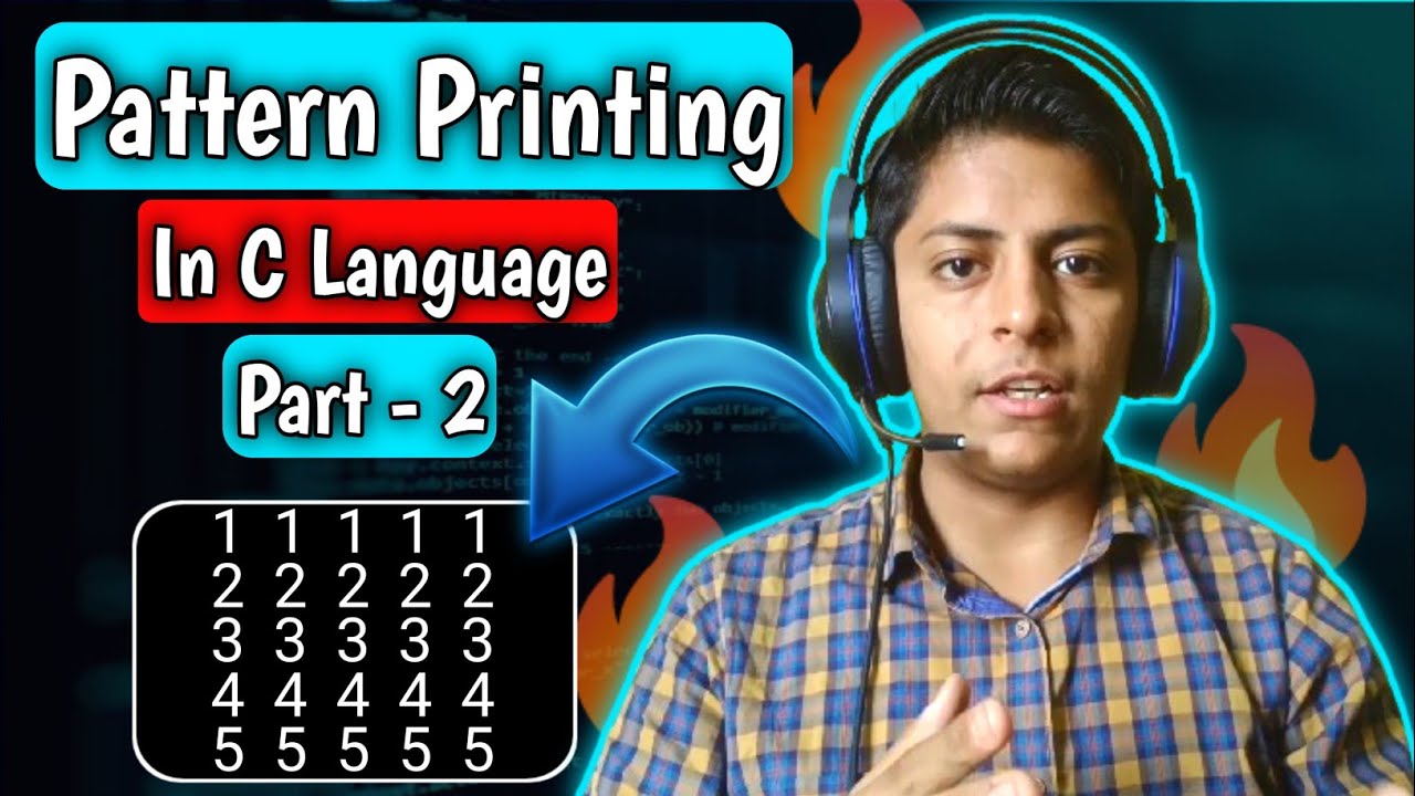 Pattern Printing Tutorial || C language || Part - 2 ( Logic Building ) - YouTube
