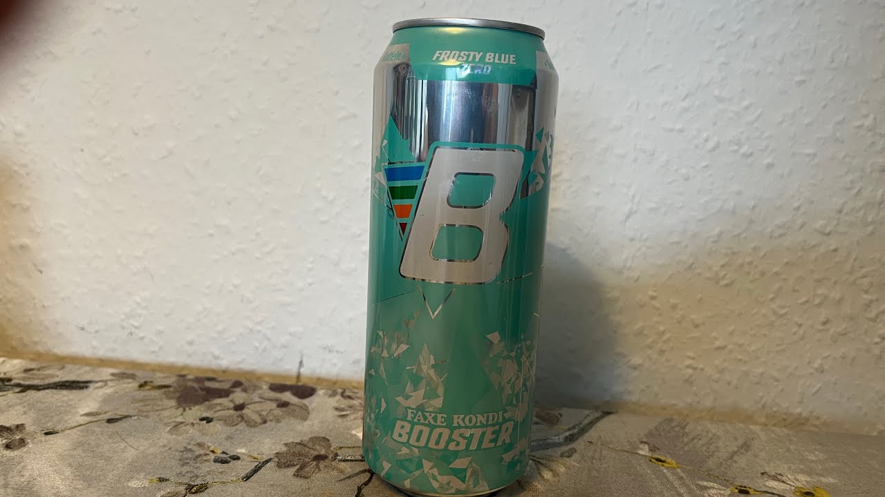Faxe Kondi Booster B Frosty Blue - YouTube