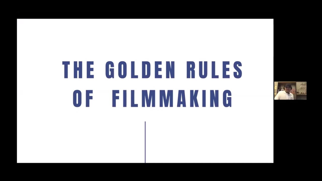 Direk Dan Villegas on the Golden Rules of Filmmaking - YouTube