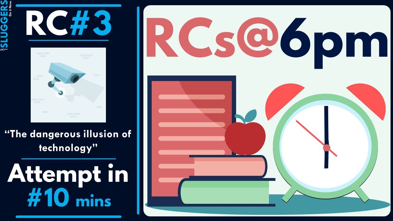 RCs@6pm | RC#3 | The dangerous illusion of technology | CAT Passage - YouTube