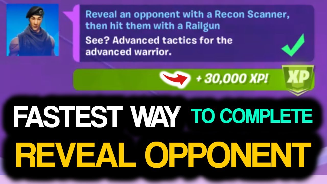 Reveal An OPPONENT With A RECON SCANNER Then Hit Them With A Rail Gun ...