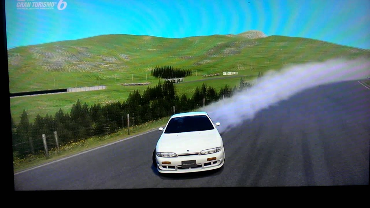 Gt6 360 jump to reverse entry drift S14 @ Eiger - YouTube