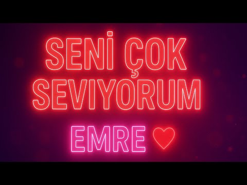 Seni Çok Seviyorum – Emre | İsimlere Özel Şarkı #emre
