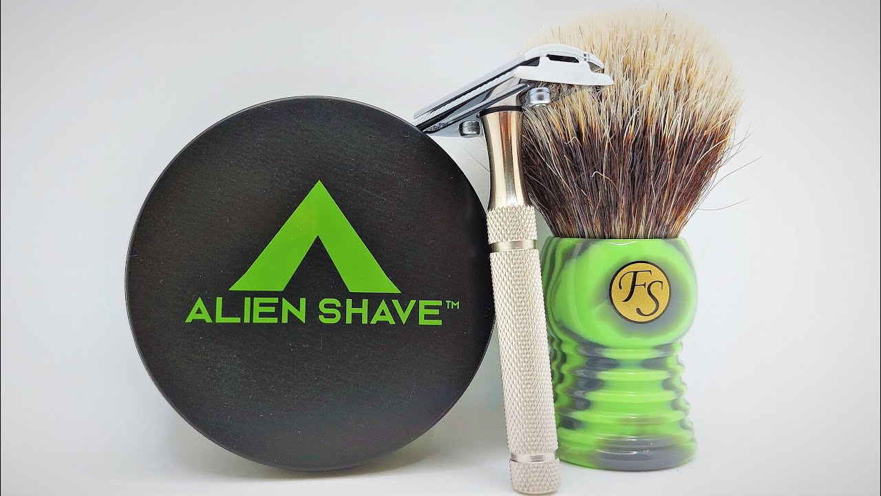 Alien Shave Solar Lime and Frank Shaving 50/50 knot First Try, Giesen ...