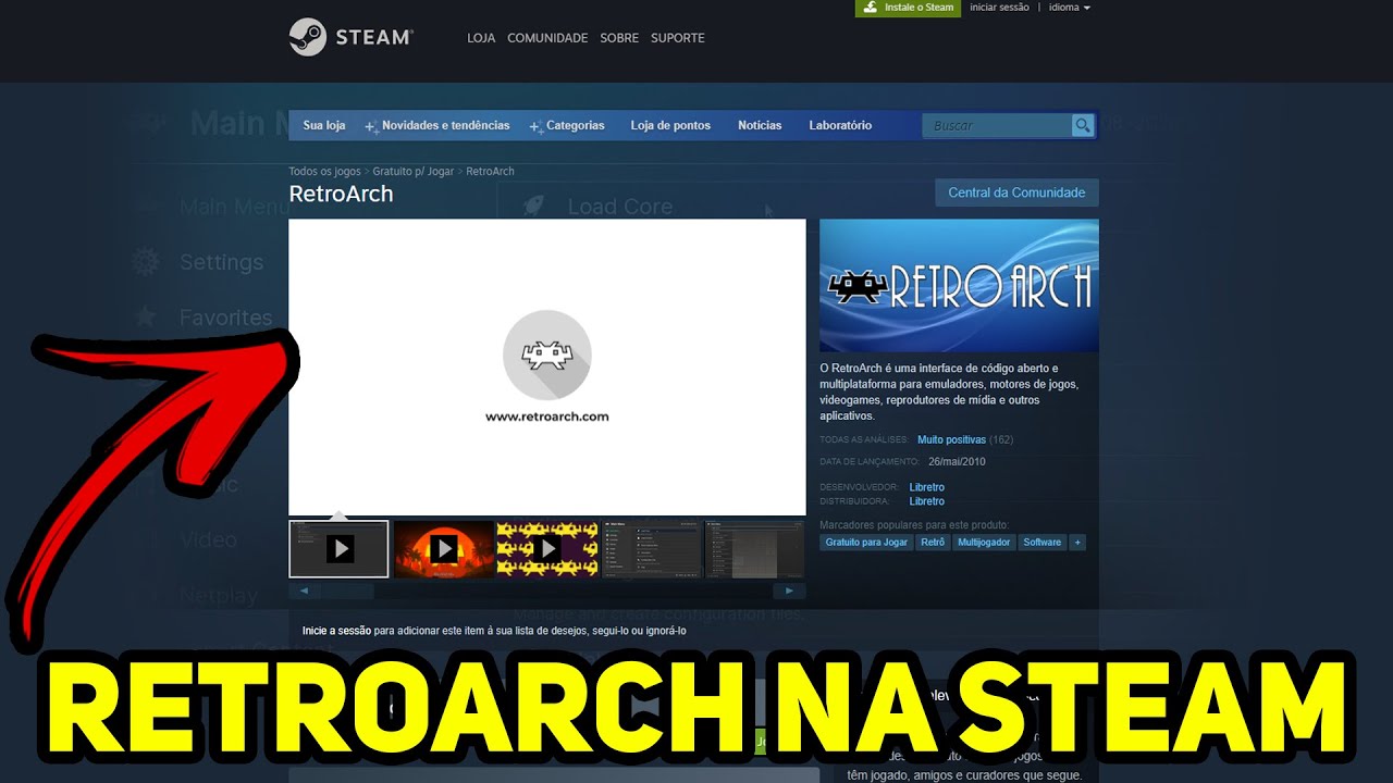 LANÇAMENTO OFICIAL DO RetroArch NA STEAM Veja as MELHORIAS e DIFERENÇAS ...