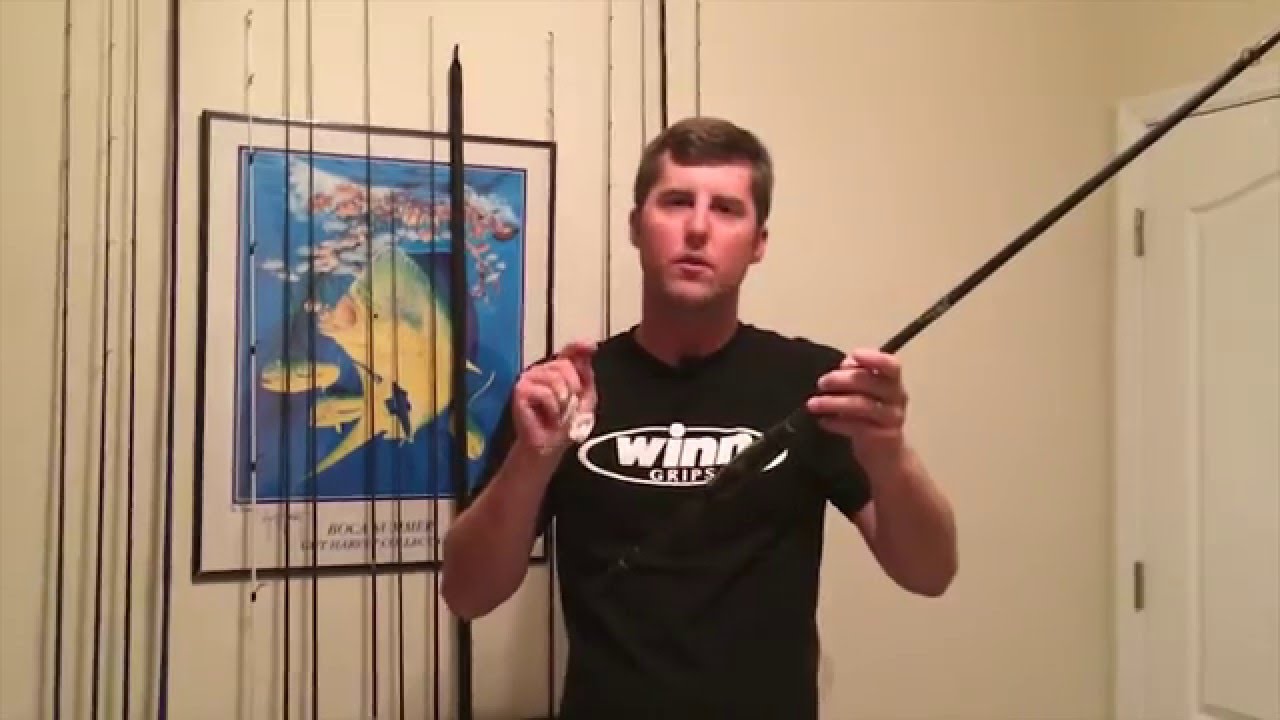 Winn Fishing Grips rod re-grip tip - YouTube