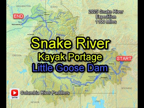 Snake River Kayak Portage Series - Little Goose Dam Starbuck, WA - YouTube