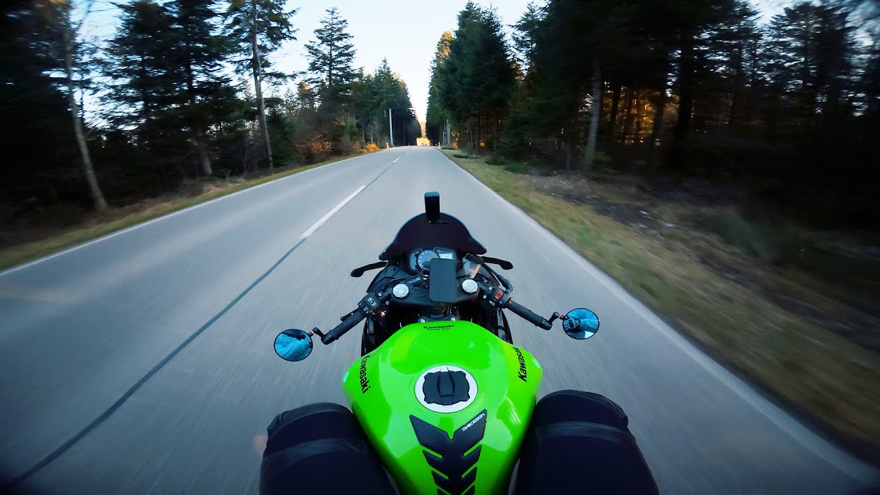 Erste Kurvenfahrt mit der ZX6R... - YouTube