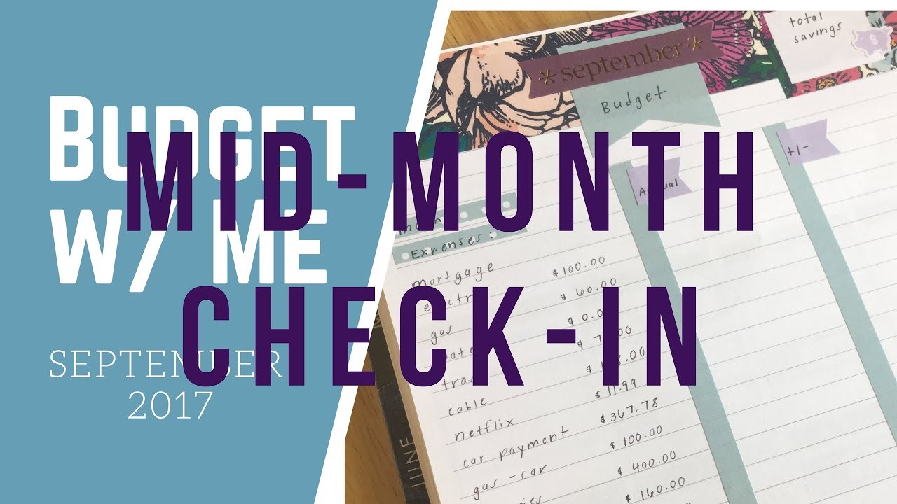 Mid Month Check In | September 2017 | - YouTube
