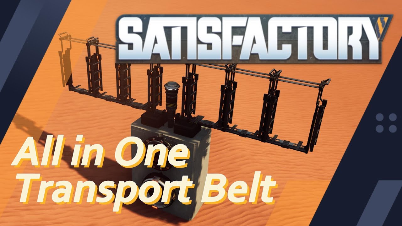 All in One Transport Belt Blueprint ~ Satisfactory 1.0 ~ - YouTube