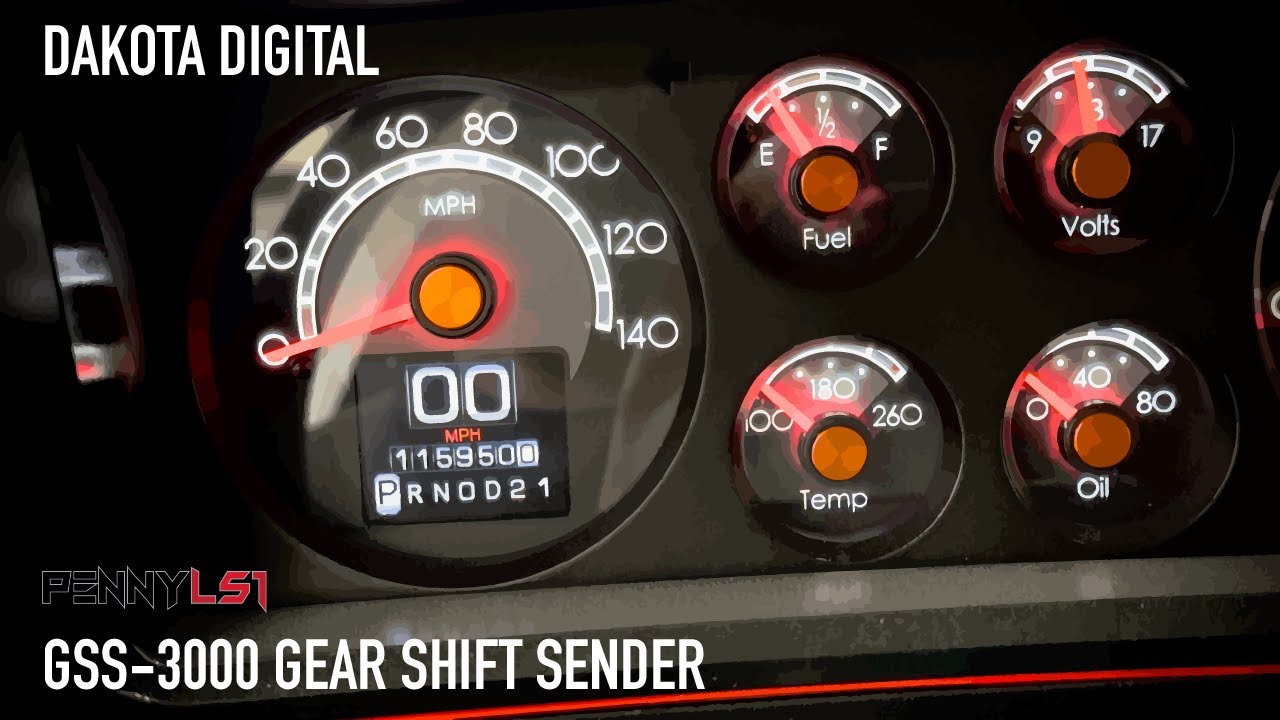 GEAR SHIFT SENDER INSTALLED AND WORKING: DAKOTA DIGITAL GSS-3000 - YouTube