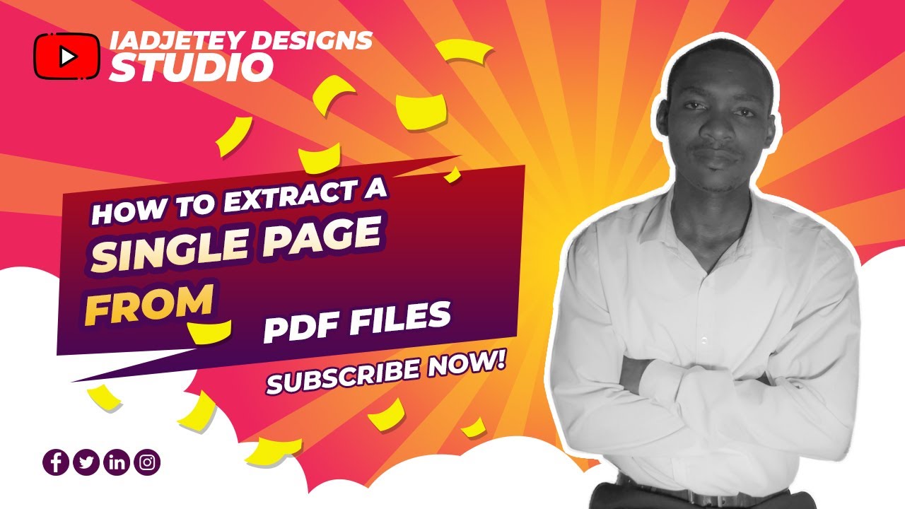 HOW TO EXTRACT A SINGLE PAGE FROM PDF FILES YouTube HOW TO EXTRACT A SINGLE PAGE FROM PDF FILES YouTube